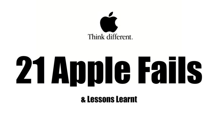 Infographic: 21 Apple Fails en lessons learnt - GadgetGear.nl