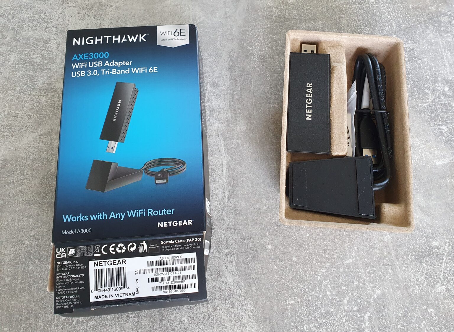 Review: Netgear Nighthawk A8000 - AX3000 Wifi 6E-dongle - GadgetGear.nl