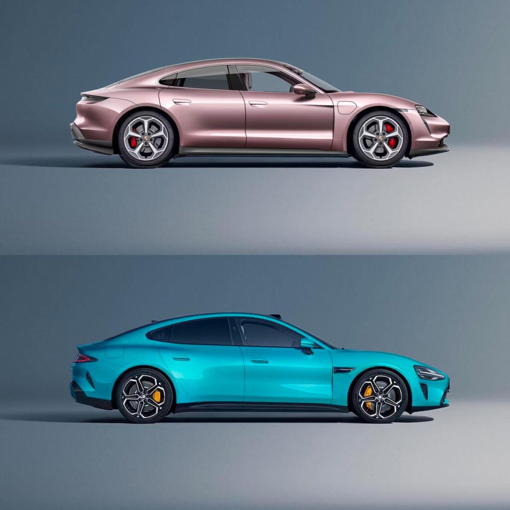 Xiaomi kopieert de Porsche Taycan - GadgetGear.nl