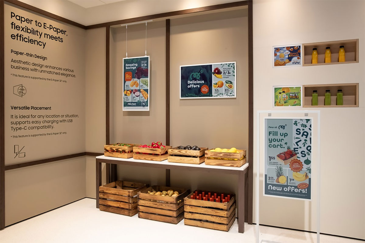 ISE: Ook Samsung komt met eInk posters - GadgetGear.nl