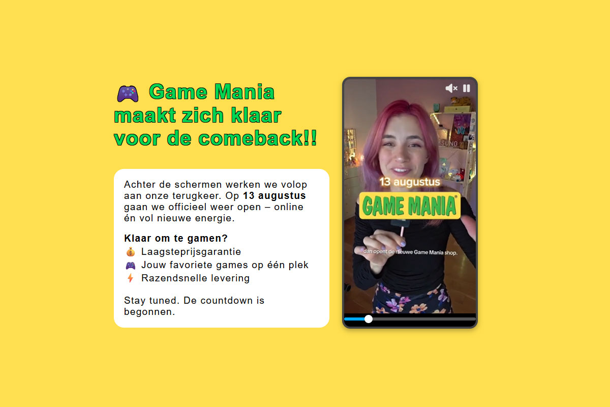 Game Mania webshop toch niet open - GadgetGear.nl
